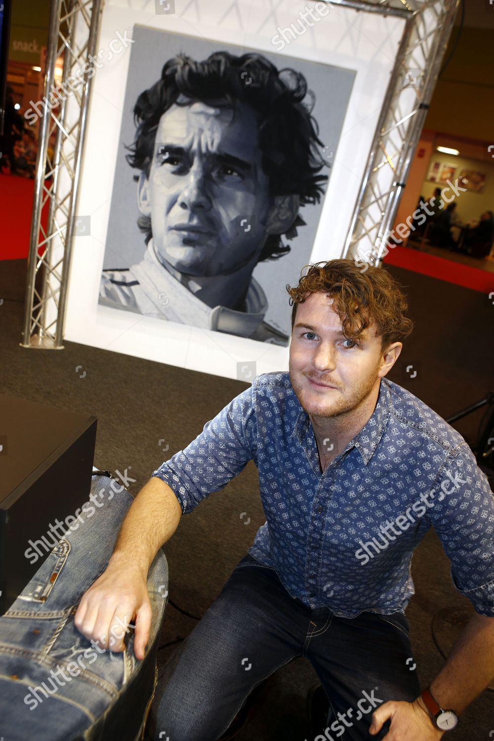 Artist Ian Berry Shows His New Editorial Stock Photo - Stock Image ...