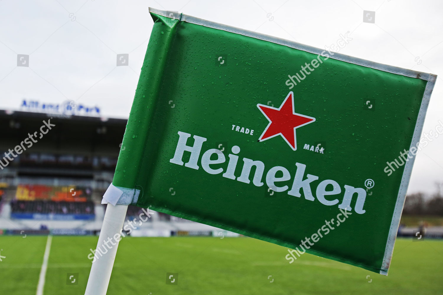 Heineken Advertising On Touchline Flags Editorial Stock Photo - Stock ...