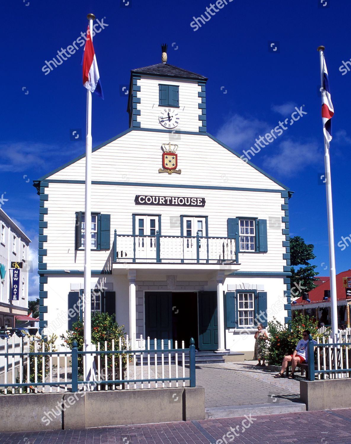 Phillipsburg Courthouse St Maarten Island Dutch Editorial Stock Photo ...