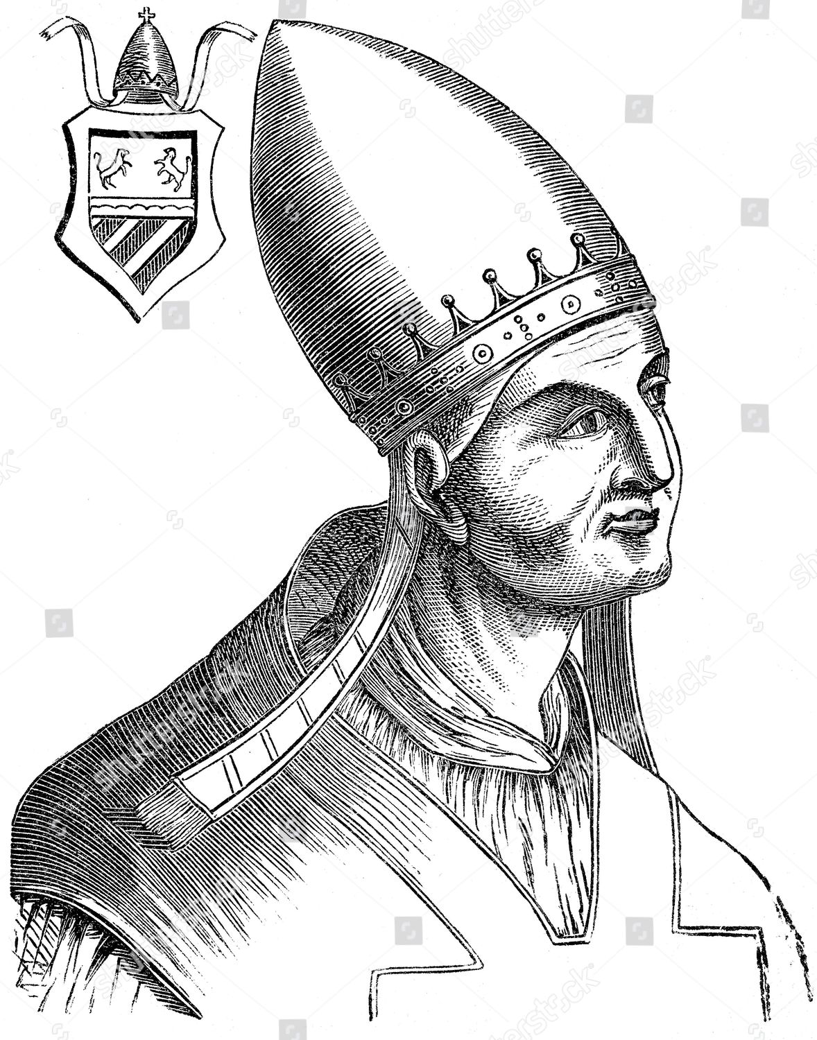 Pope Honorius Iv C 12101287 Born Editorial Stock Photo - Stock Image ...