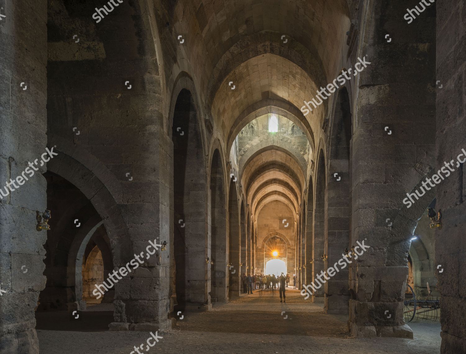 Great Hall Sultanhani Caravanserai On Ancient Editorial Stock Photo ...