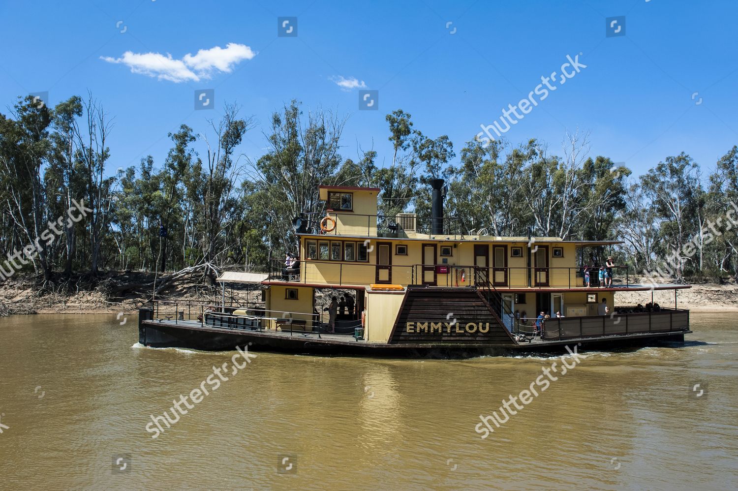 Old Steamer On Murray River Echuca Editorial Stock Photo - Stock Image ...