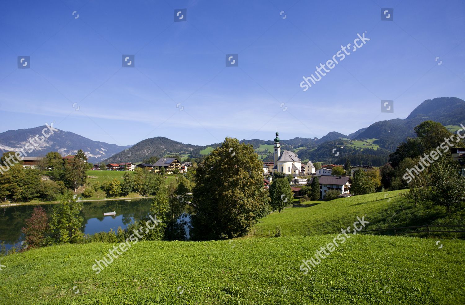 Parish Church Reither See Lake Reith Editorial Stock Photo - Stock ...