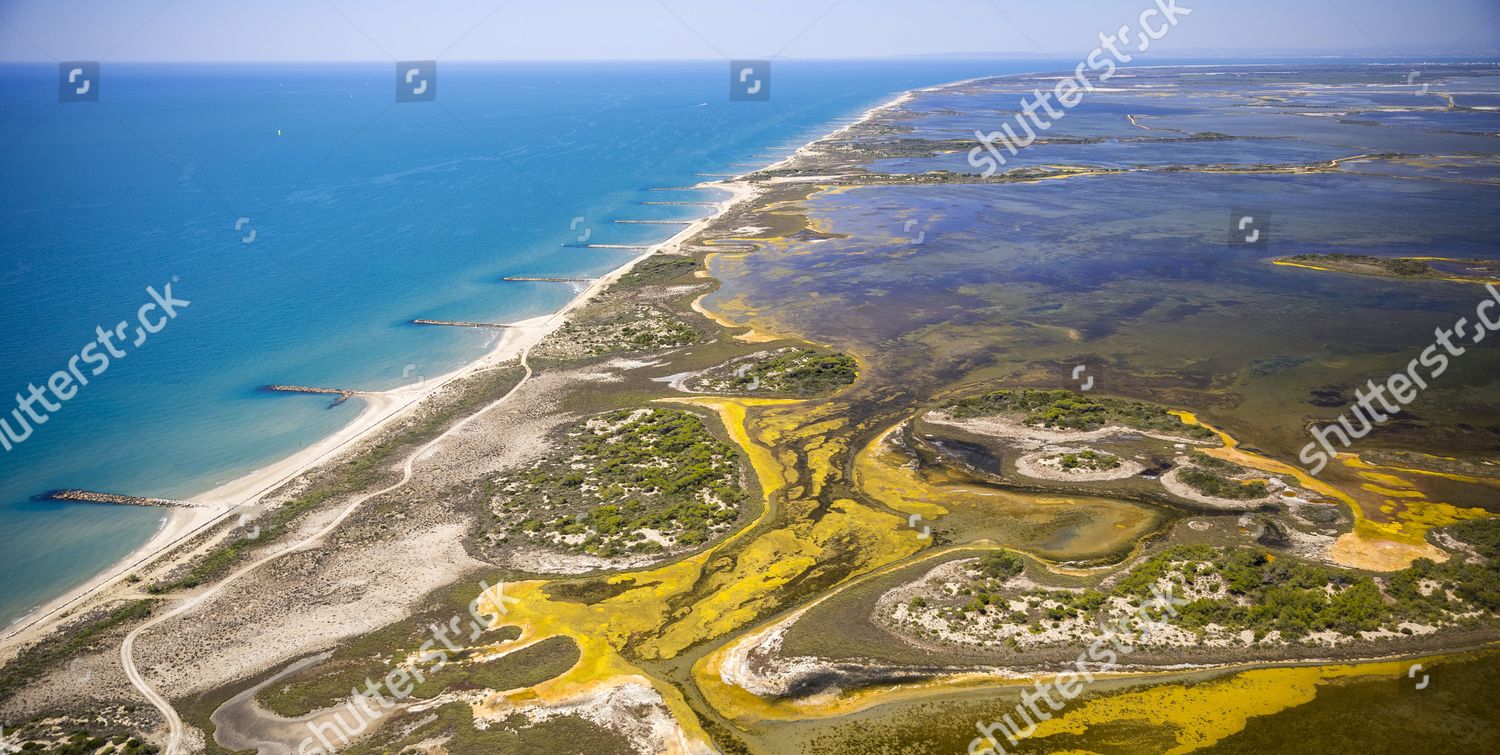 Mediterranean Coast Brackish Water Area Etang Editorial Stock Photo ...