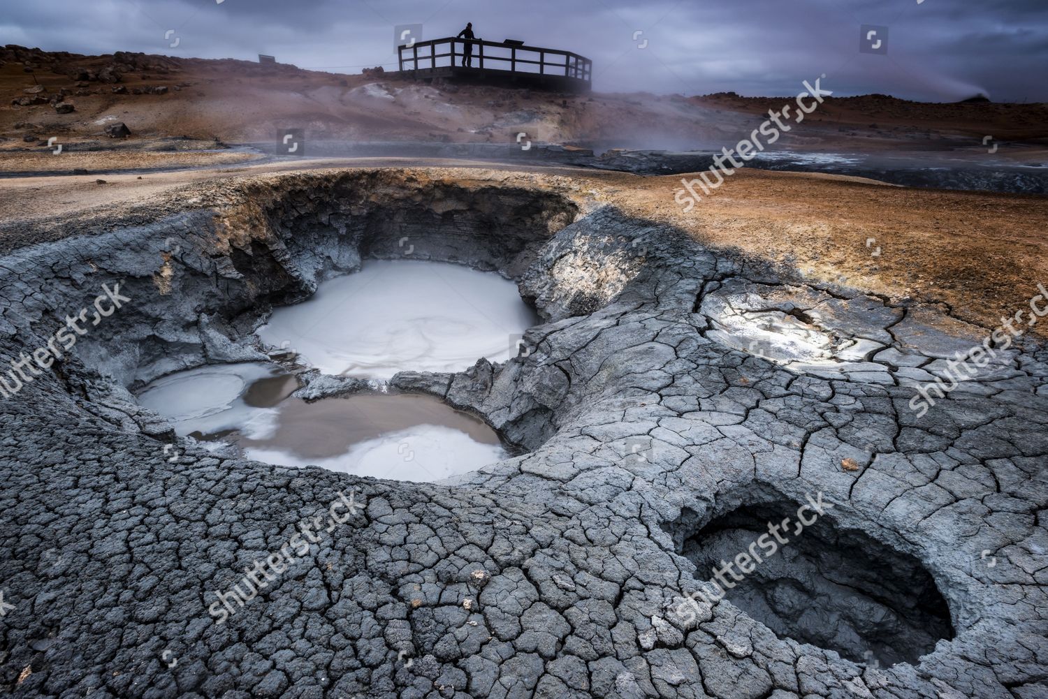 Model Released Solfataras Fumaroles Mud Pots Editorial Stock Photo ...
