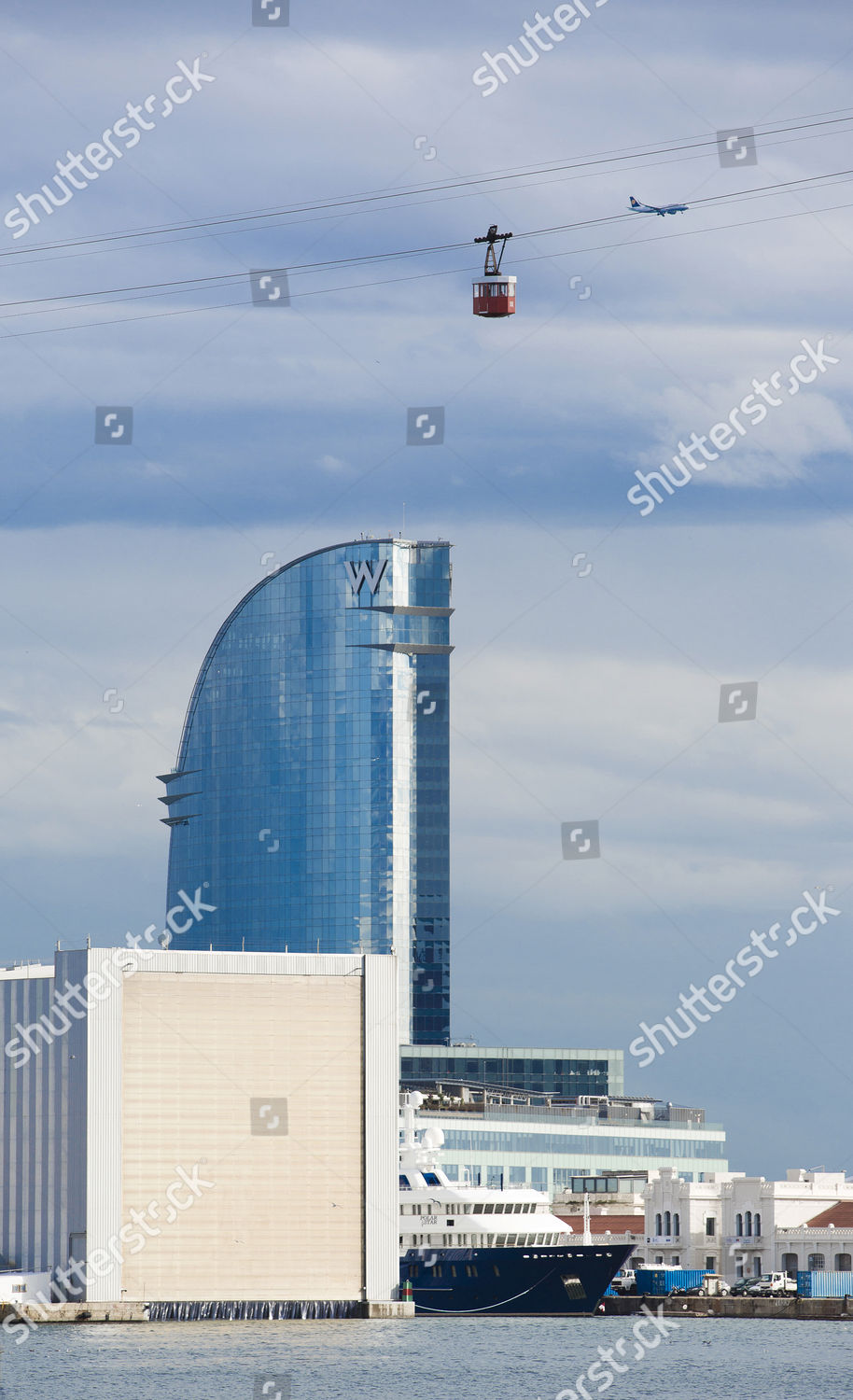 Hotel W Harbour Cable Car Front Editorial Stock Photo - Stock Image ...