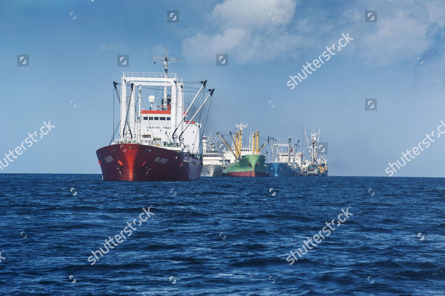 Chinese Fishing Trawlers Pohnpei Micronesia Editorial Stock Photo ...