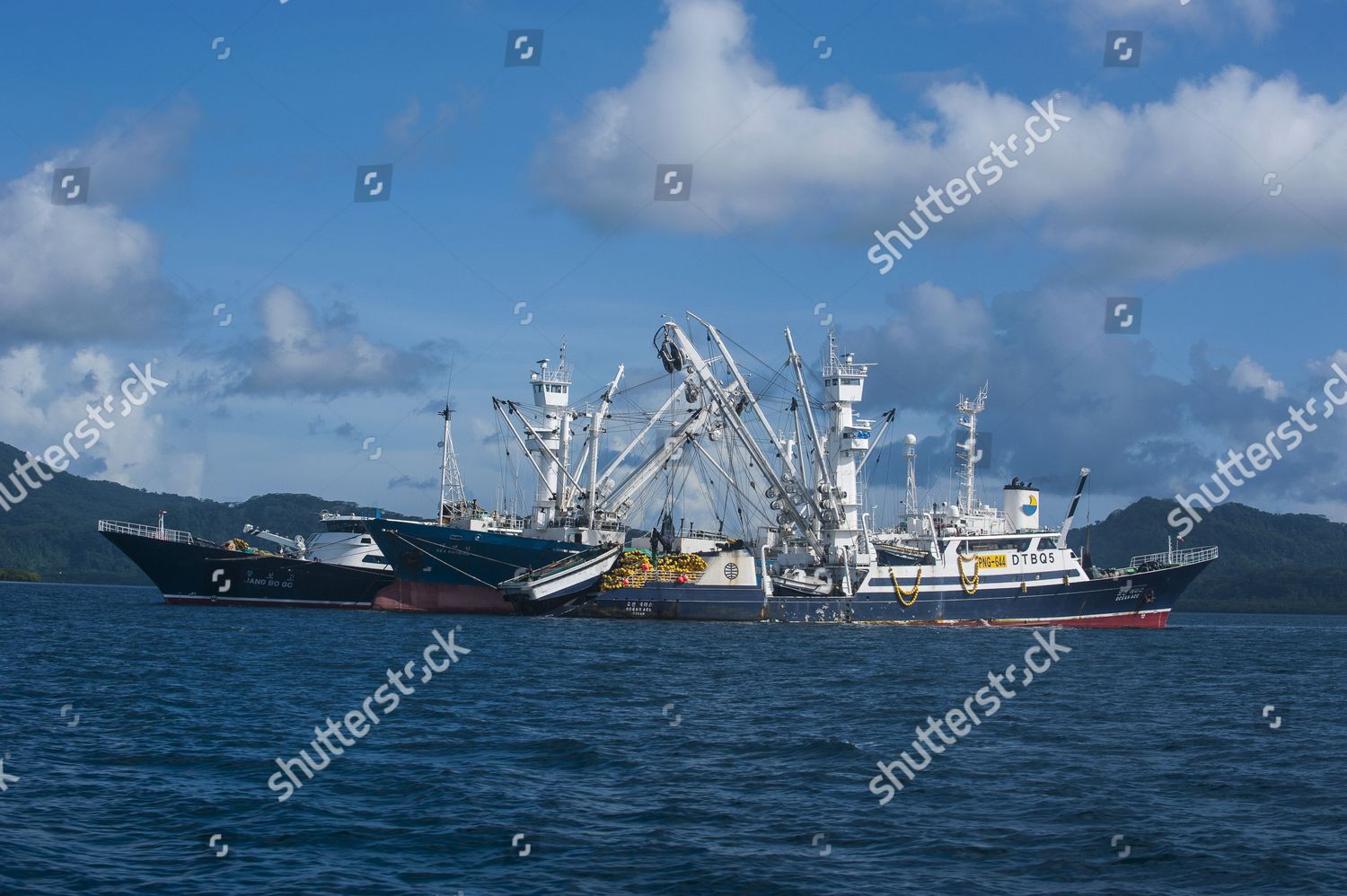 Chinese Fishing Trawlers Pohnpei Micronesia Editorial Stock Photo ...