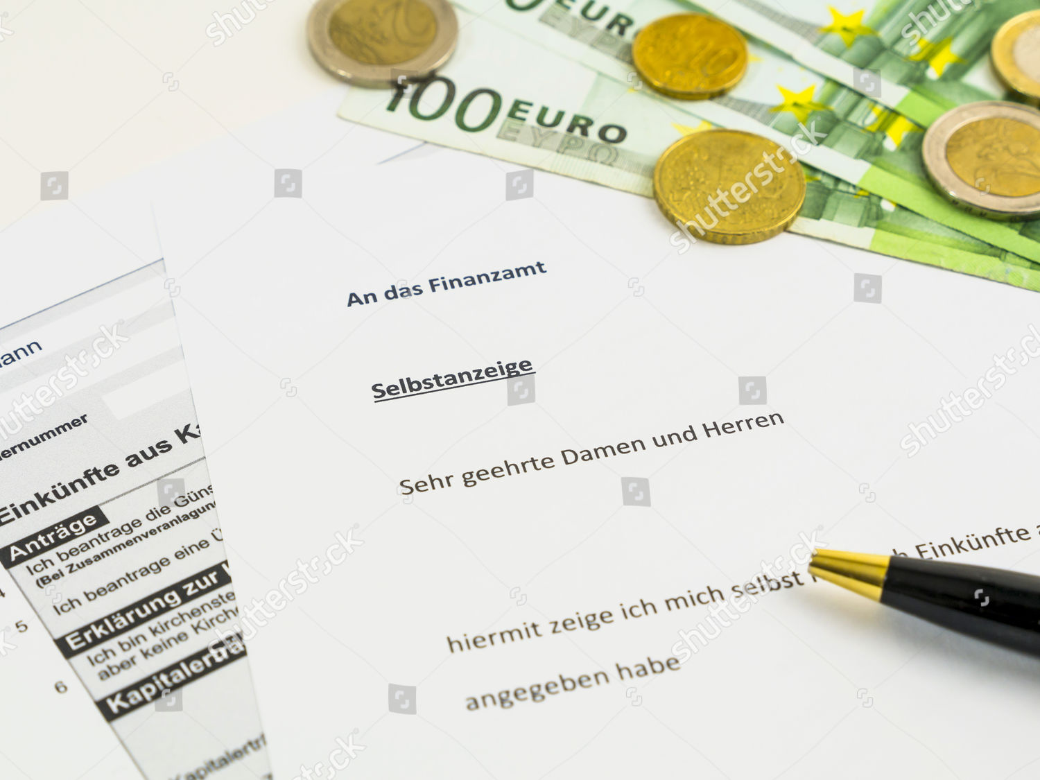 Voluntary Declaration Tax Fraud Payment Back Editorial Stock Photo ...