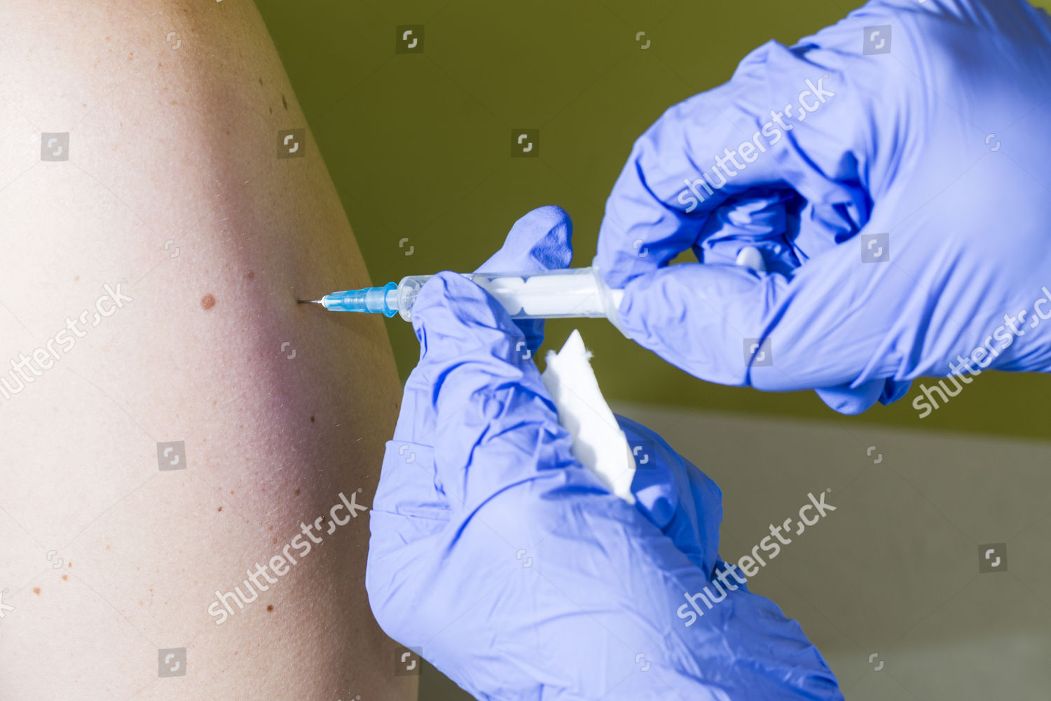 Injection Medicine Into Arm Berlin Germany Editorial Stock Photo ...