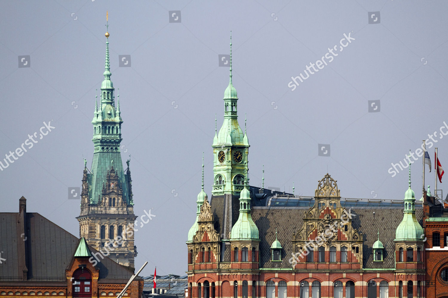 Steeple Towers City Hall Head Office Editorial Stock Photo - Stock ...