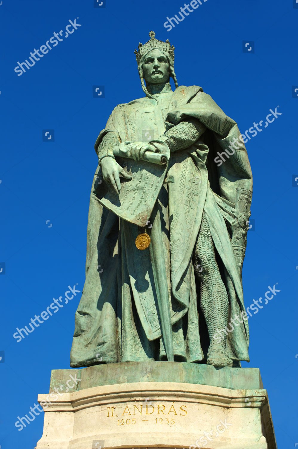 Statue King Andras 2nd Tere Heroes Editorial Stock Photo - Stock Image ...