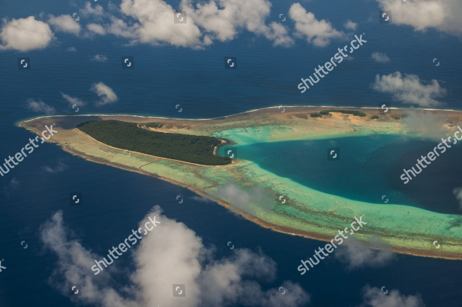Aerial View Ant Atoll Pohnpei Micronesia Editorial Stock Photo - Stock ...