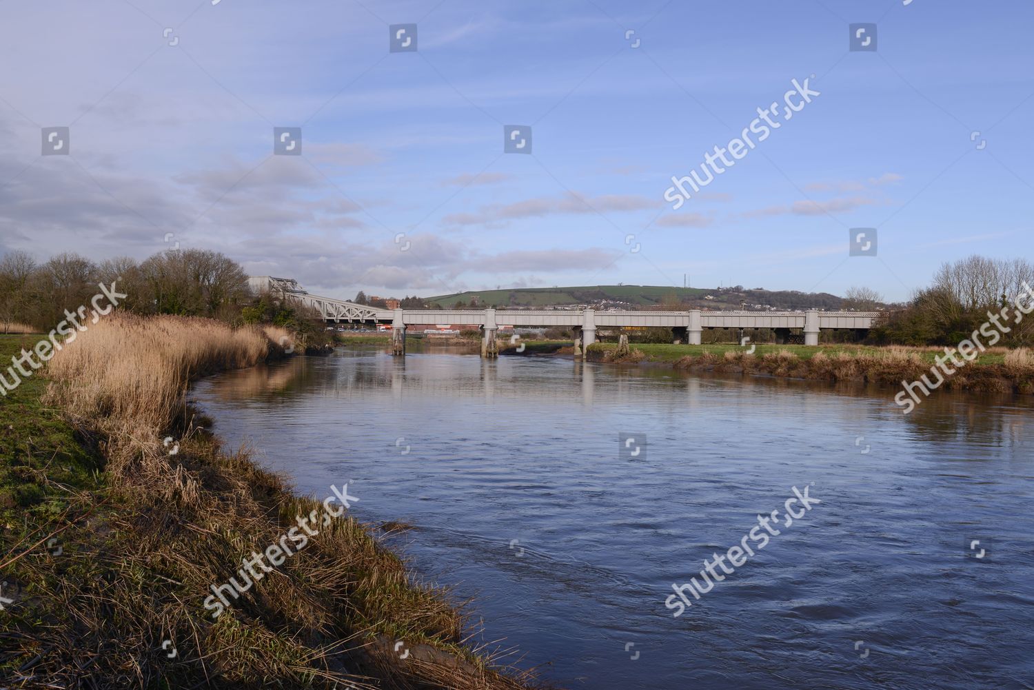 Railway Bridge Over River Towy Built Editorial Stock Photo - Stock ...