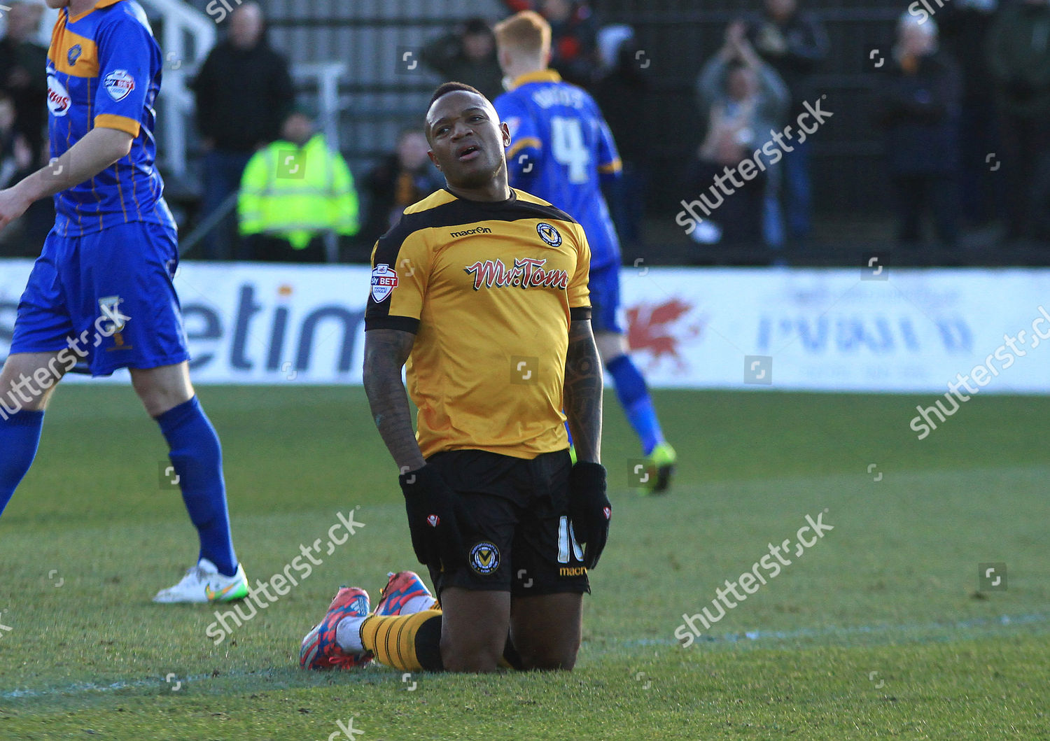 Aaron Oconnor Newport Has His Goal Editorial Stock Photo - Stock Image ...