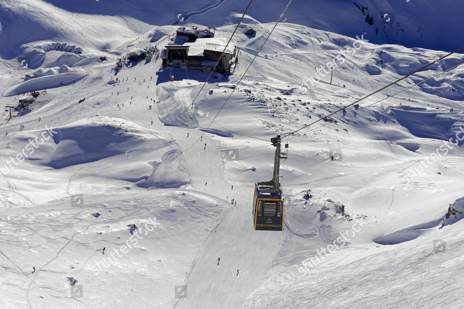 Cabin Nebelhorn Cable Car Nebelhorn Oberstdorf Editorial Stock Photo ...