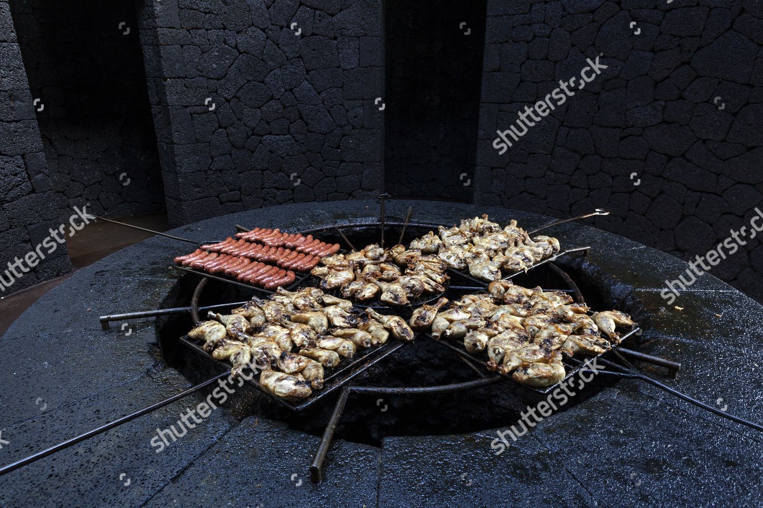 Volcano Grill Lava Barbecue El Diabolo Editorial Stock Photo - Stock ...
