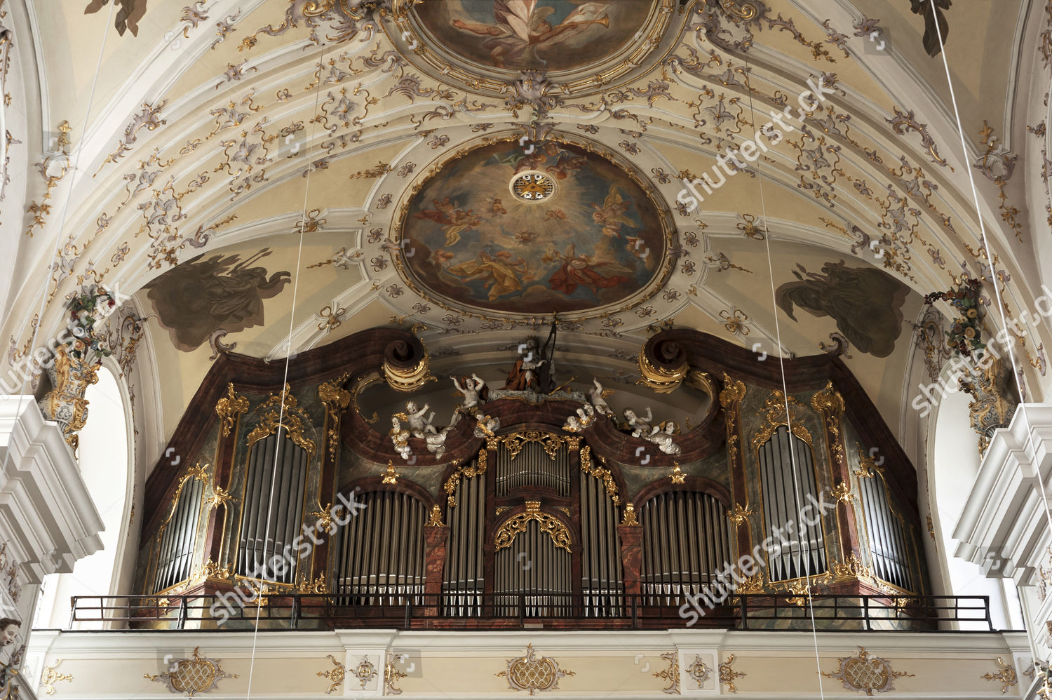 Baroque Organ Loft Baroque Church St Editorial Stock Photo - Stock ...