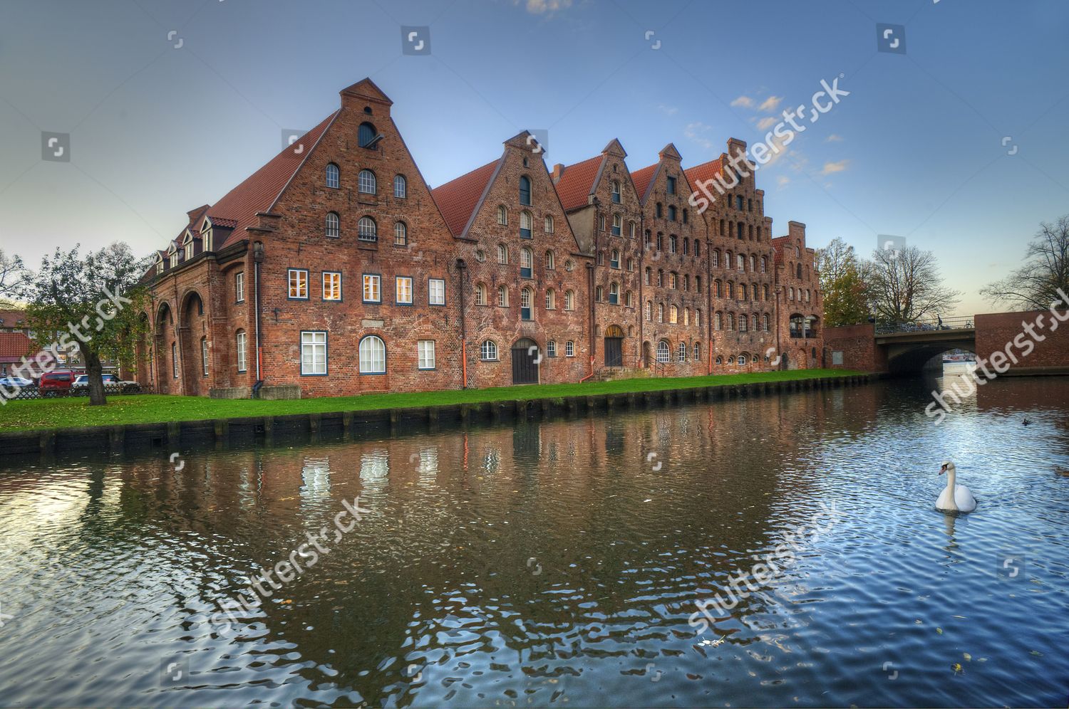 Ensemble Brick Gabled Houses Former Salt Editorial Stock Photo - Stock ...