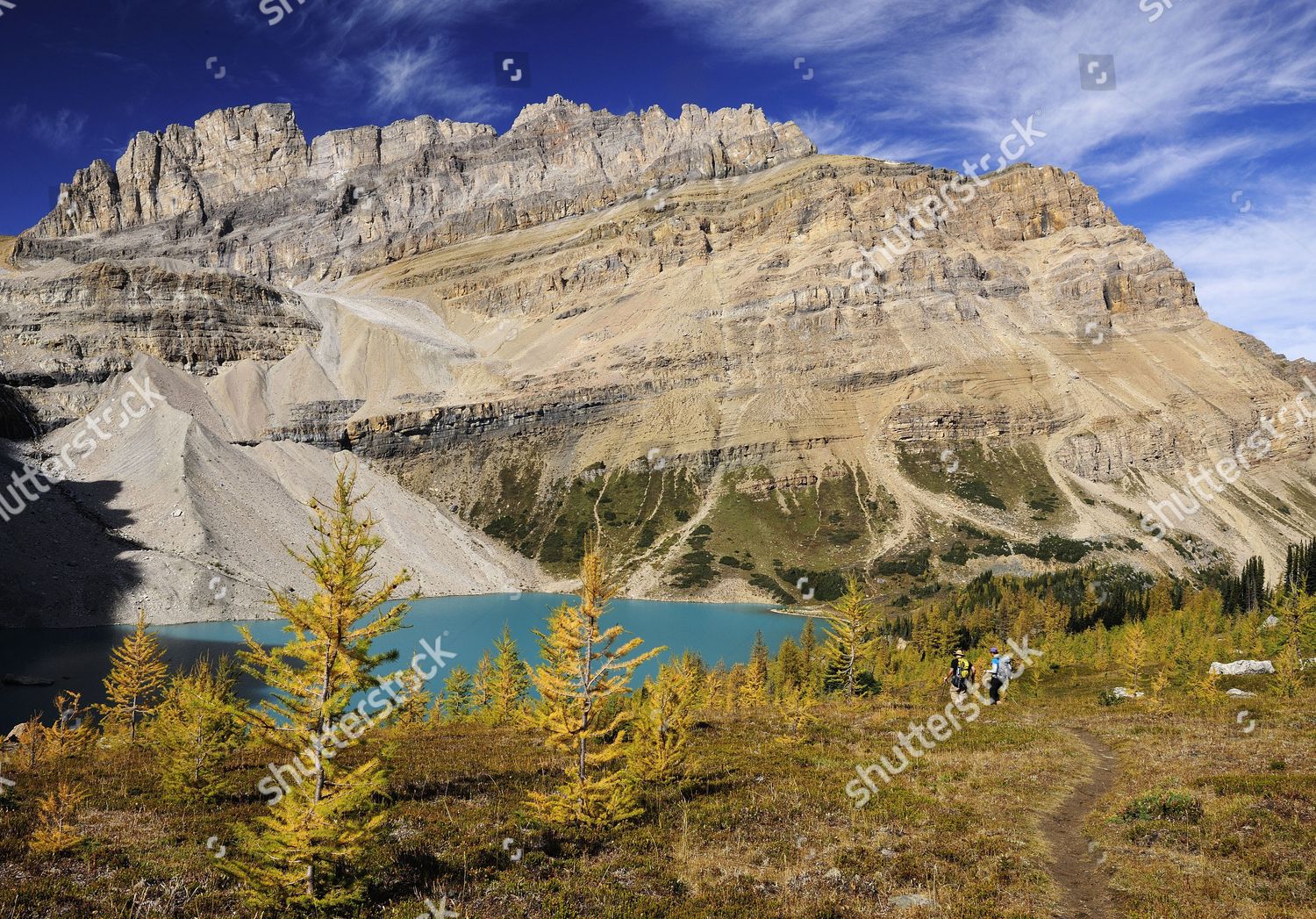 Hike Lake Louise Skoki Lodge Rocky Editorial Stock Photo - Stock Image ...
