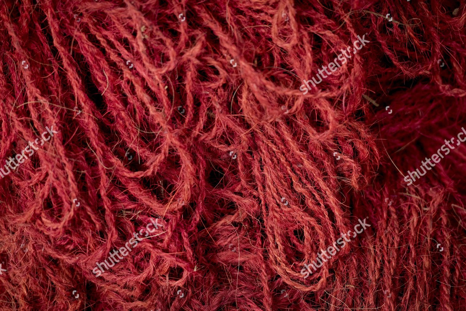 Red Coloured Ropes Made Coconut Fibres Editorial Stock Photo - Stock ...