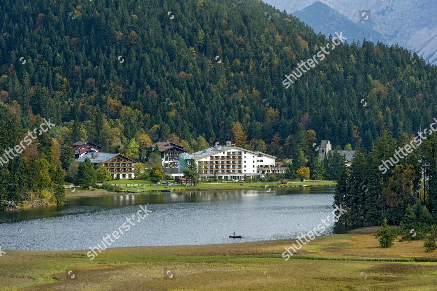 Arabella Alpenhotel Spitzingsee Lake Spitzingsee Near Editorial Stock ...