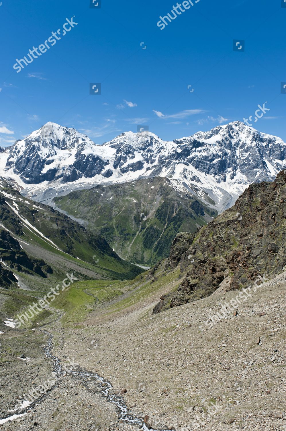Peaks Il Gran Zebru Monte Zebru Editorial Stock Photo - Stock Image ...