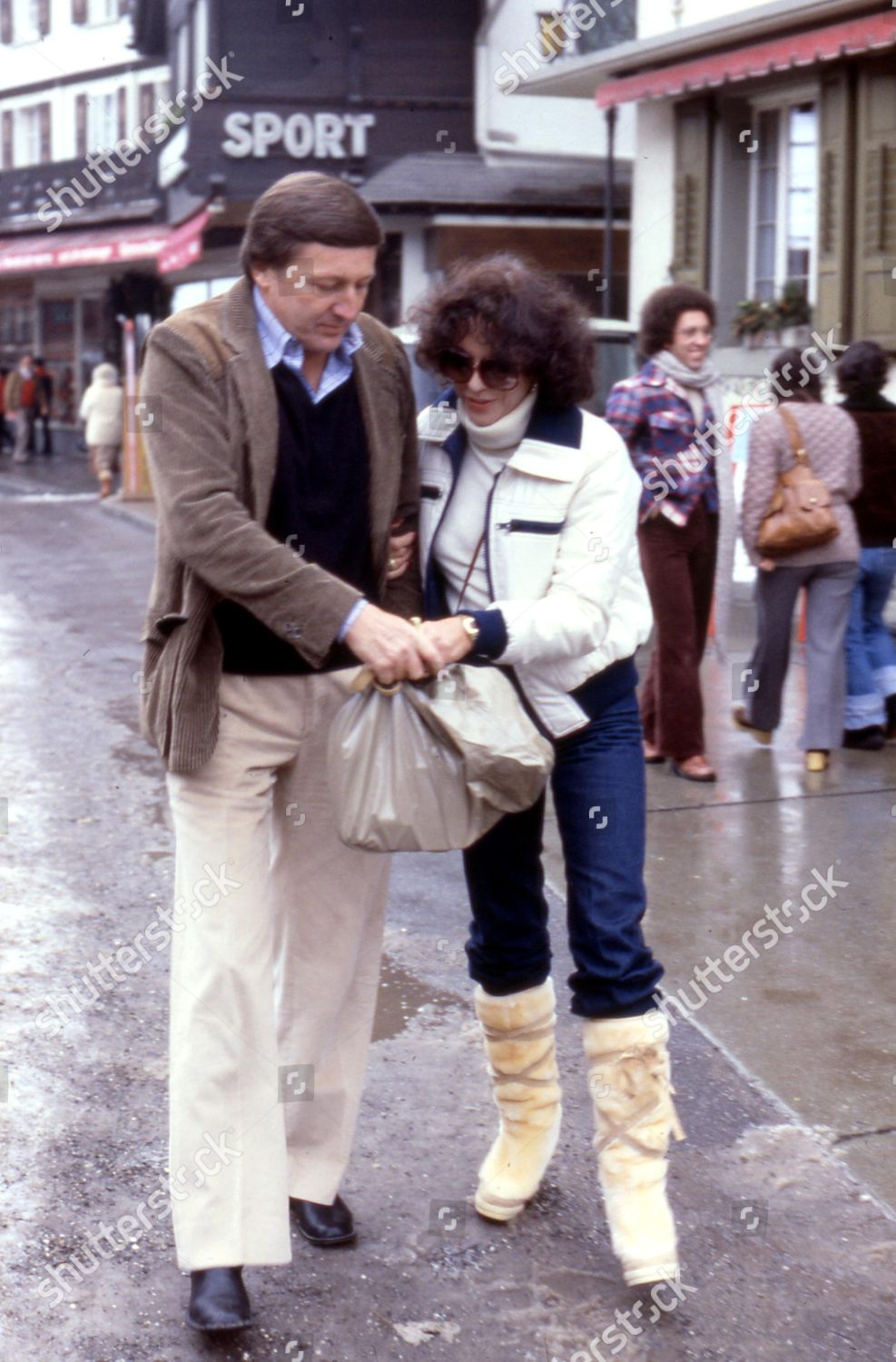 Joan Collins Husband Ron Kass Gstaad Editorial Stock Photo - Stock ...