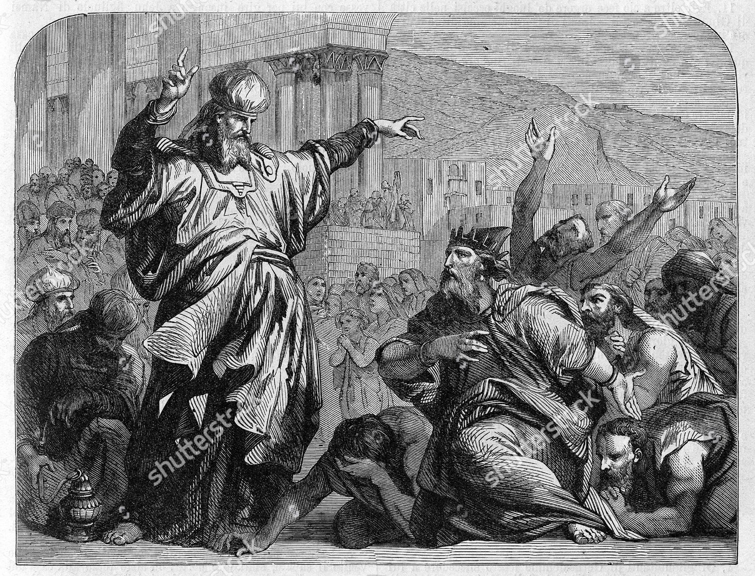 Religion Holy Bible Jahaziel S Prophecy Editorial Stock Photo - Stock ...