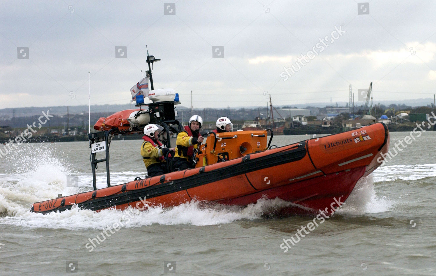 Rnli Lifeboatmen Stationed Gravesend Atlantic 75 Editorial Stock Photo ...