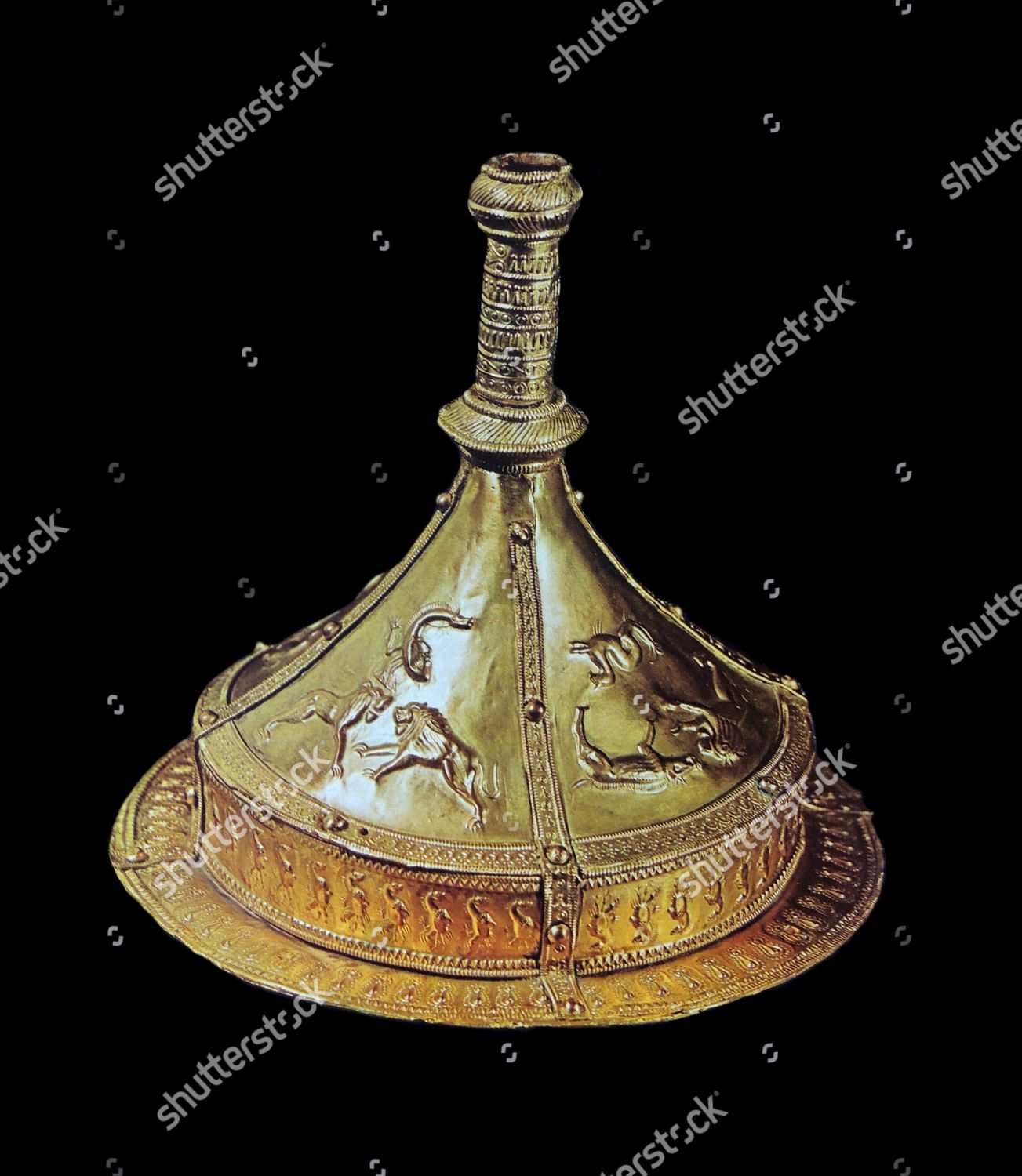 Bronze Gilt Shield Boss Hungary Shield Editorial Stock Photo - Stock ...