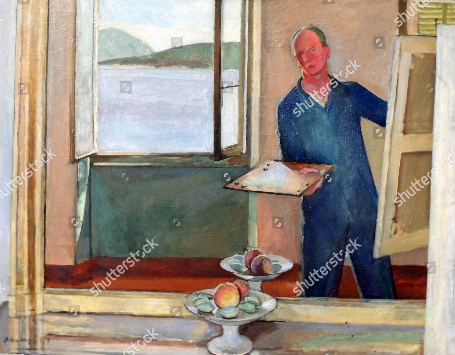 Selfportrait Easel 1919 By Jean Heiberg Editorial Stock Photo - Stock ...