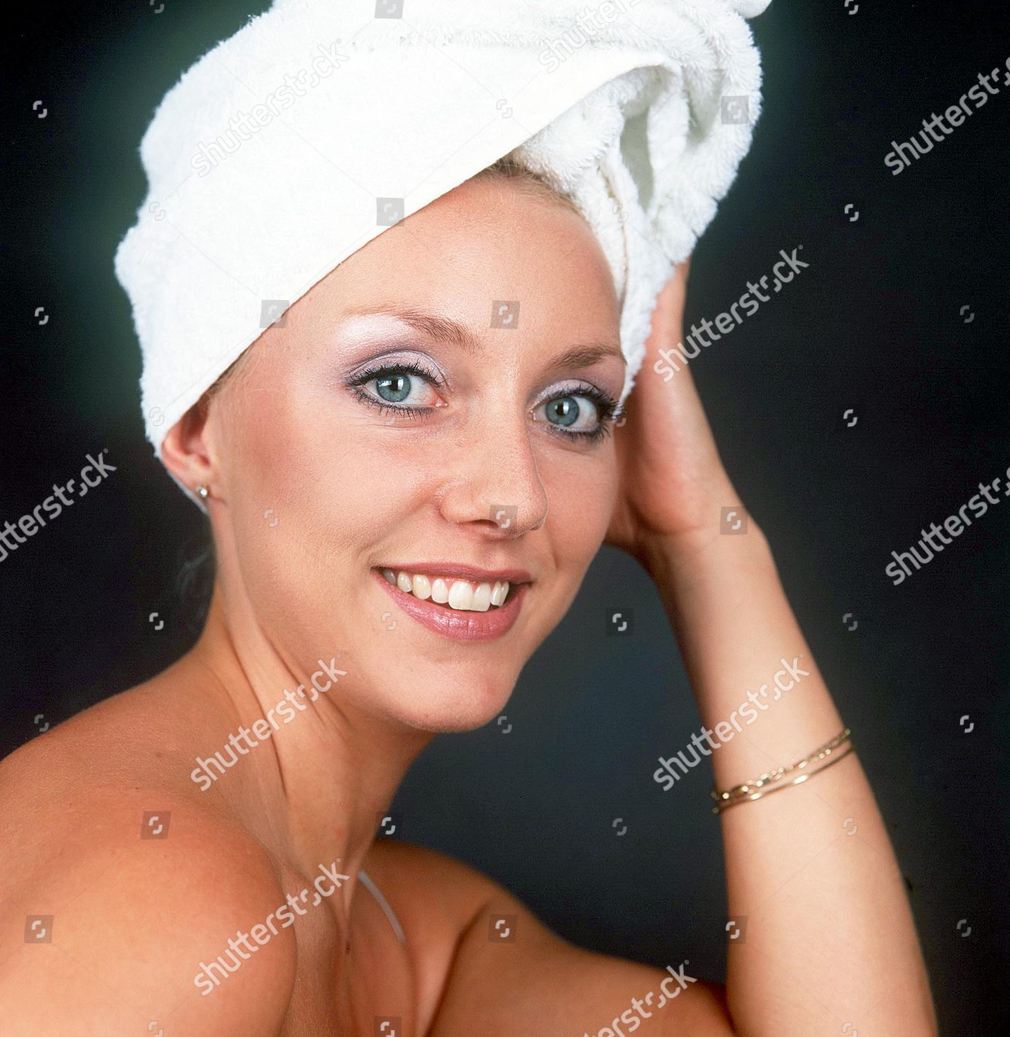 Woman Wearing Towel Model Released Editorial Stock Photo - Stock Image ...