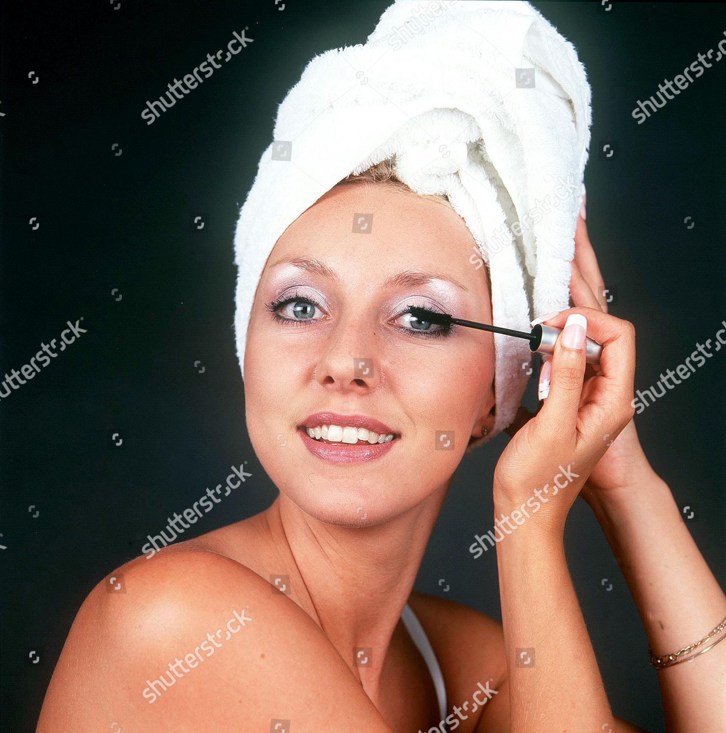 Woman Applying Mascara Model Released Editorial Stock Photo - Stock ...