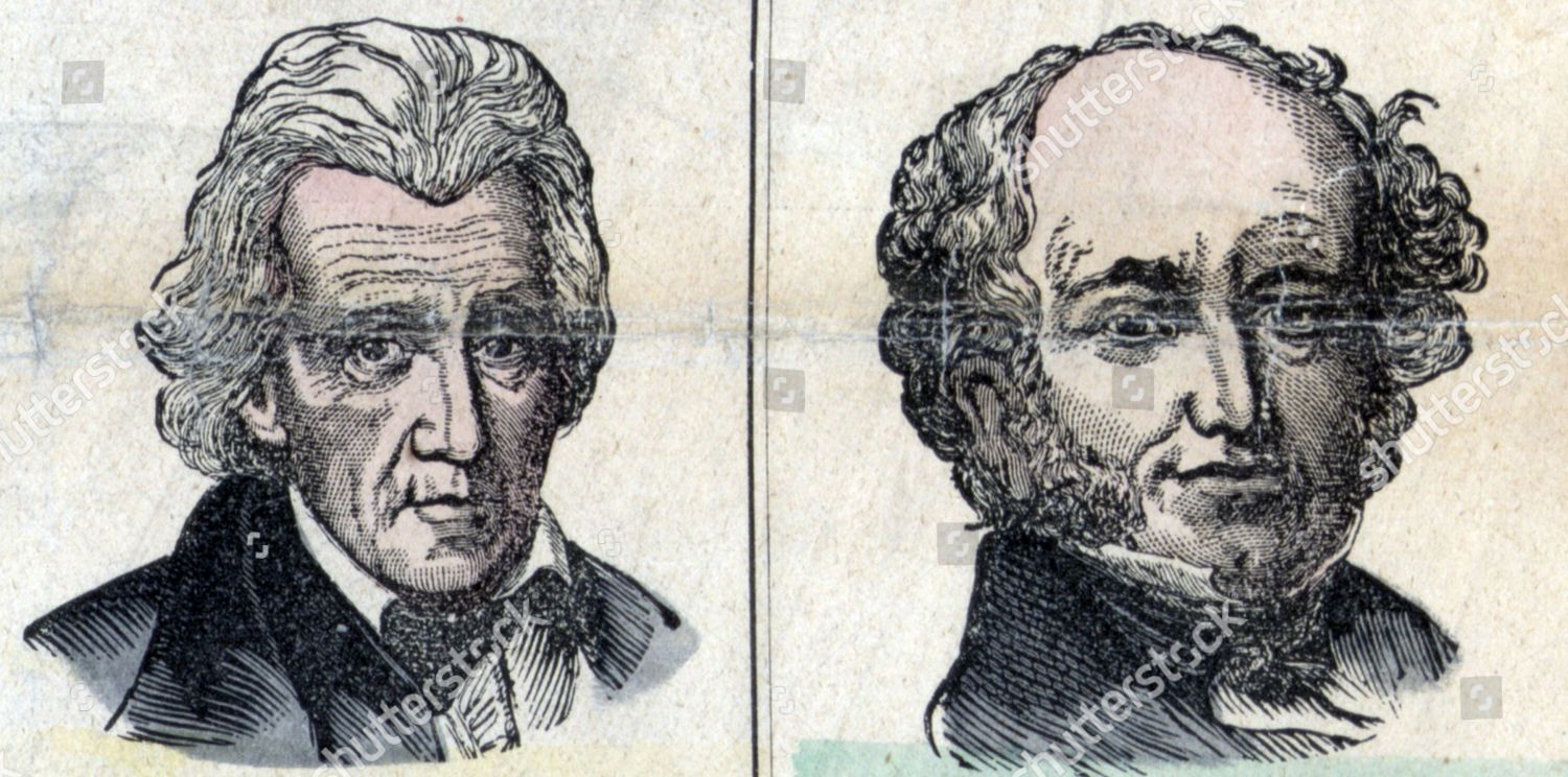 Presidents Andrew Jackson Martin Van Buren Editorial Stock Photo ...