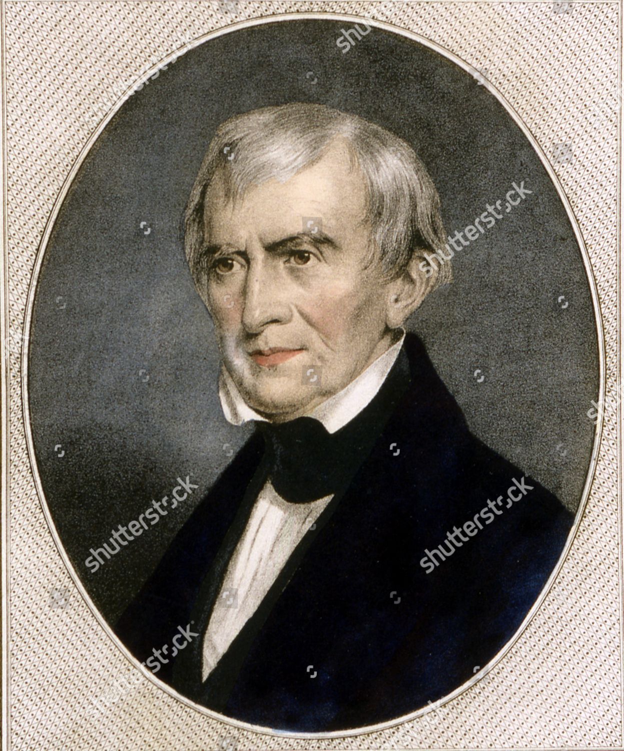 President William Harrison Harrison Ninth President Editorial Stock ...