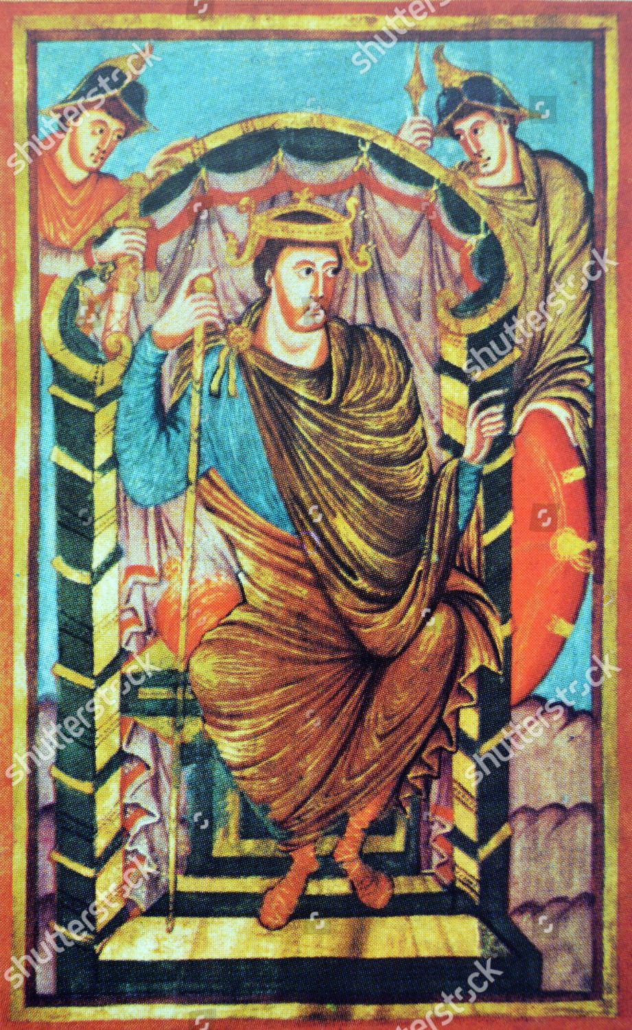 Emperor Lothair Gospels Lothair School Tours Editorial Stock Photo ...