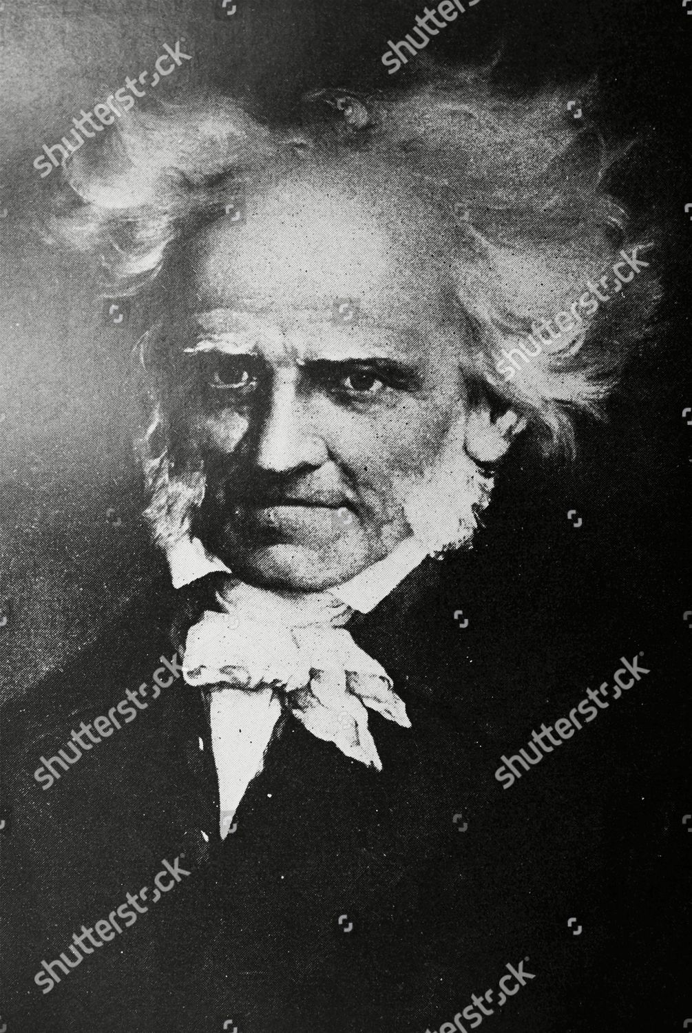 Portrait Arthur Schopenhauer 17881860 German Philosopher Editorial ...