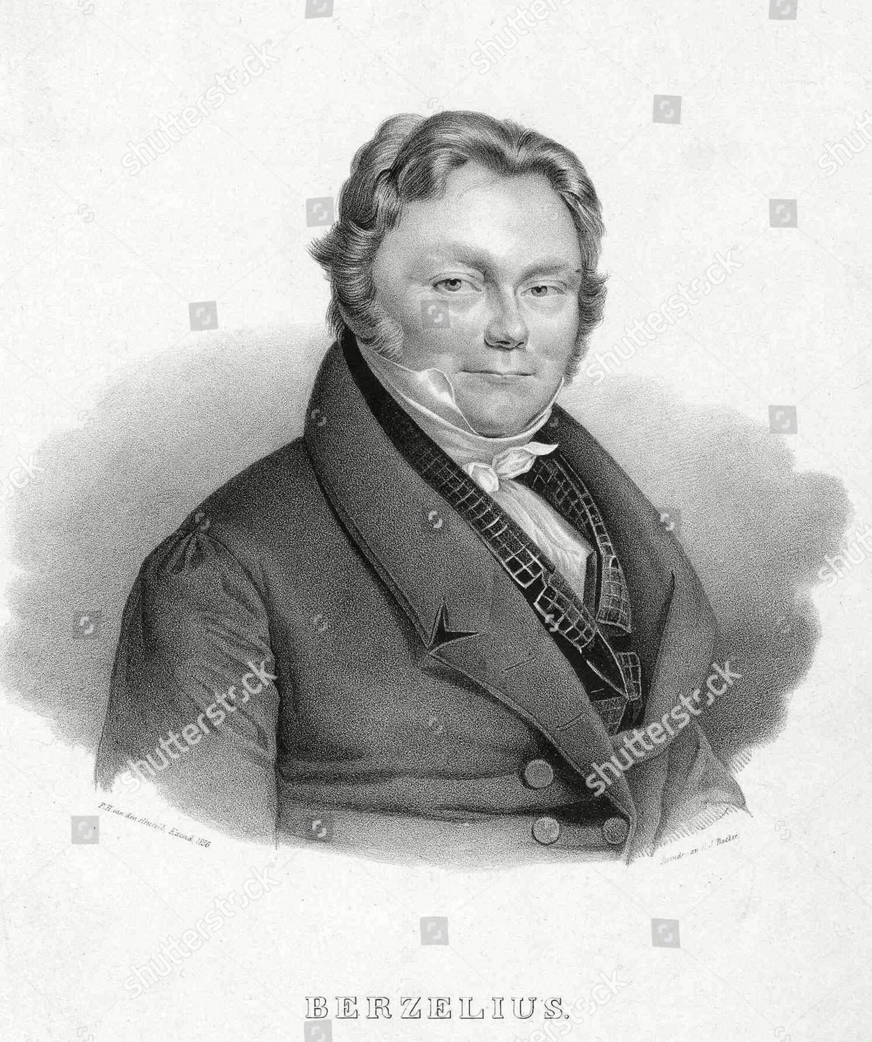 Engraving Jons Jacob Berzelius 17791848 Swedish Editorial Stock Photo ...
