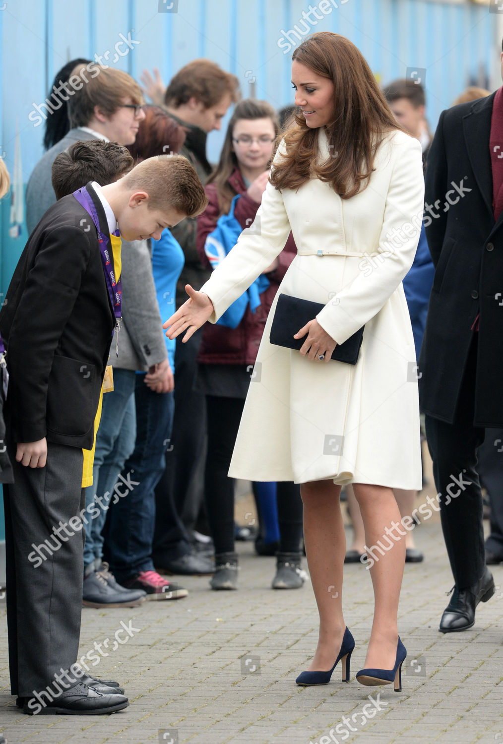 Catherine Duchess Cambridge Greeting Bowing Child Editorial Stock Photo ...