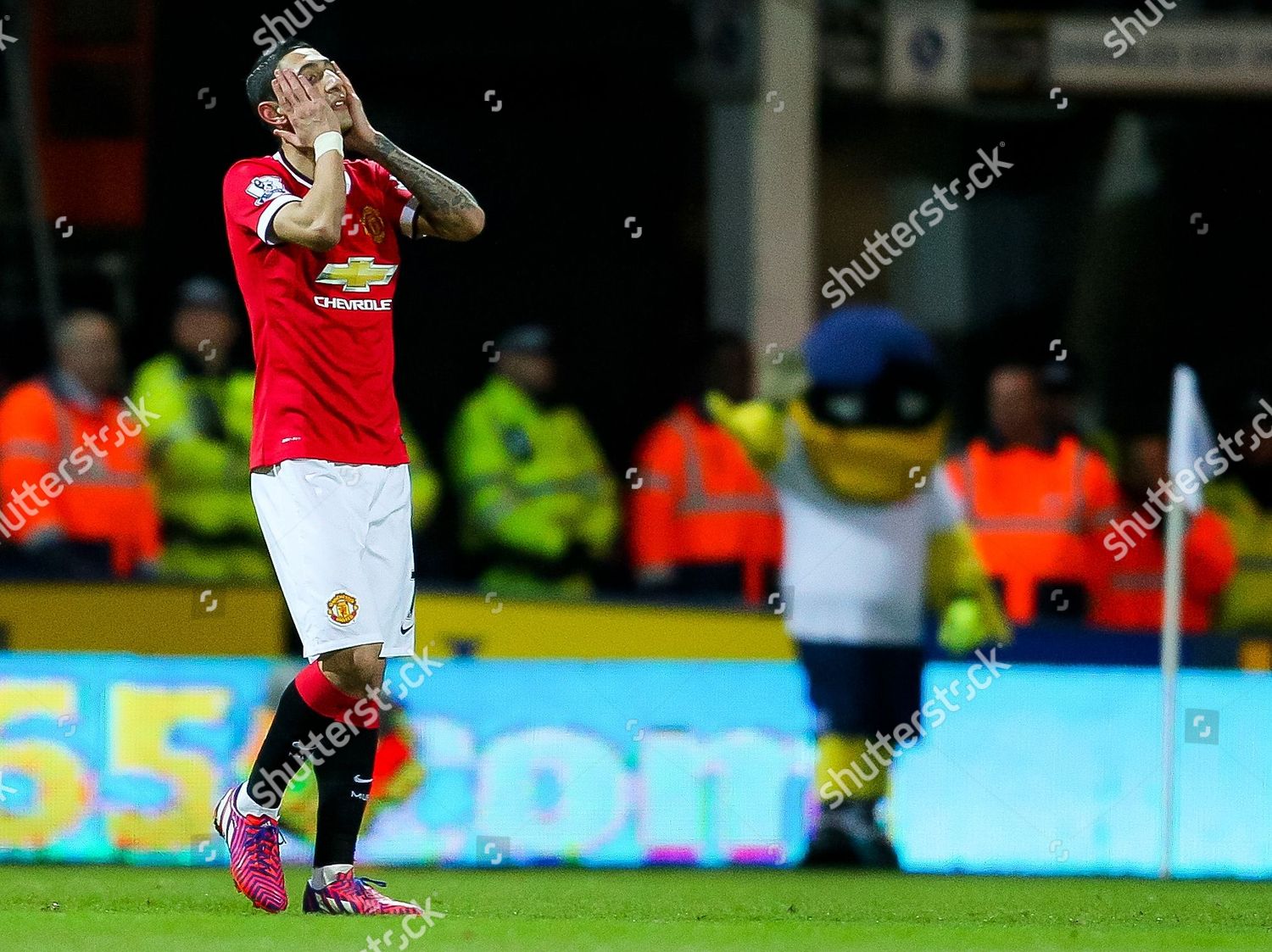 Angel Di Maria Manchester United Reacts Editorial Stock Photo - Stock ...