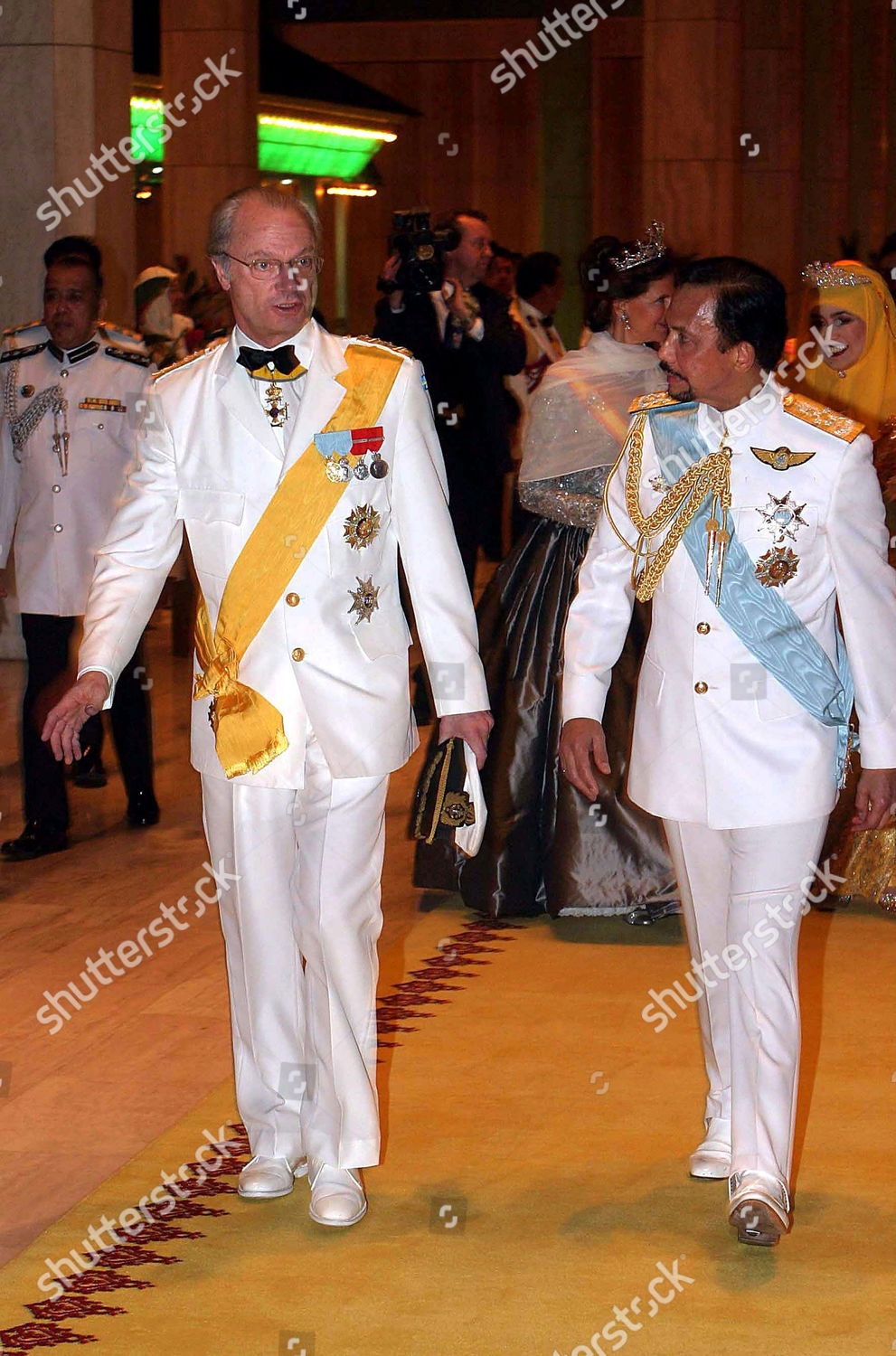 Sultan Brunei King Carl Gustaf Arriving Editorial Stock Photo - Stock ...