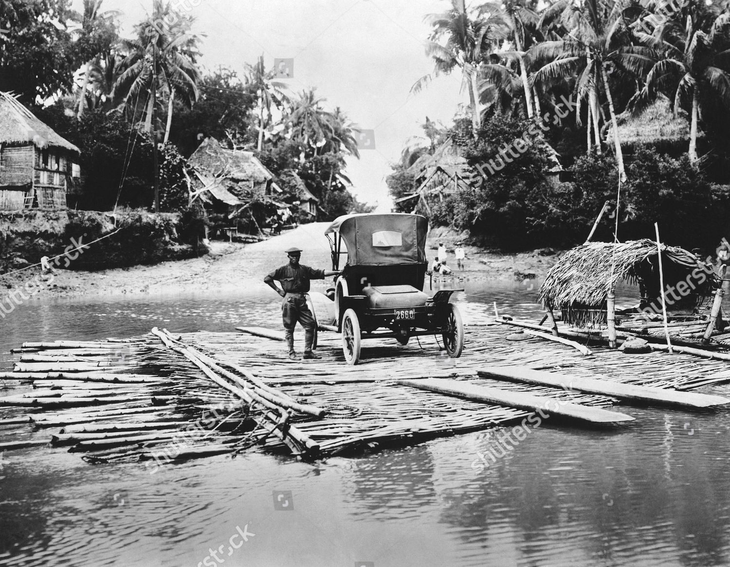 Philippines C 1923 Floating Platform Made Editorial Stock Photo - Stock ...
