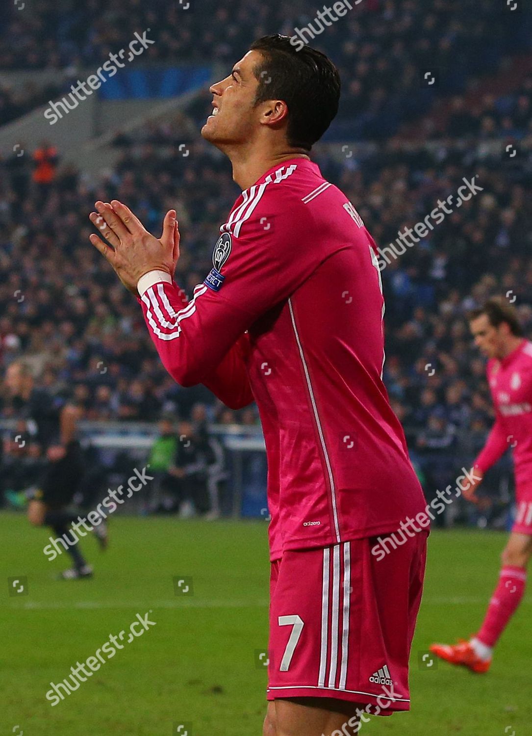 Cristiano Ronaldo Real Madrid Gestures Pray Editorial Stock Photo ...