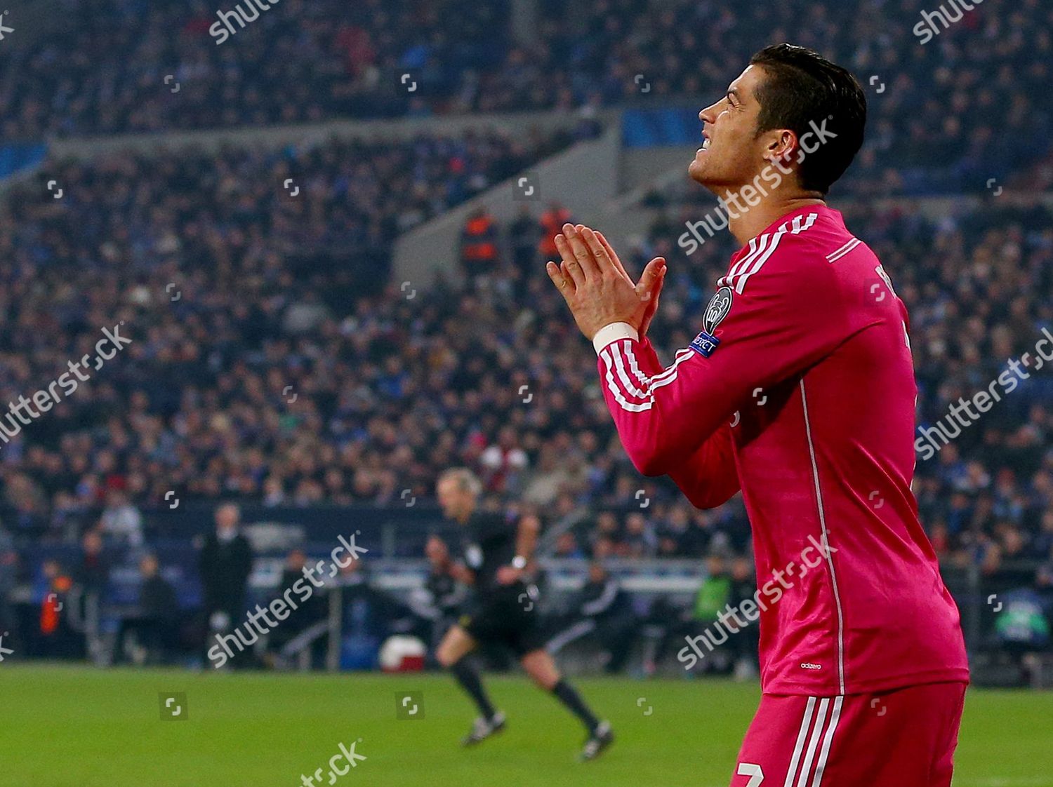 Cristiano Ronaldo Real Madrid Gestures Pray Editorial Stock Photo ...
