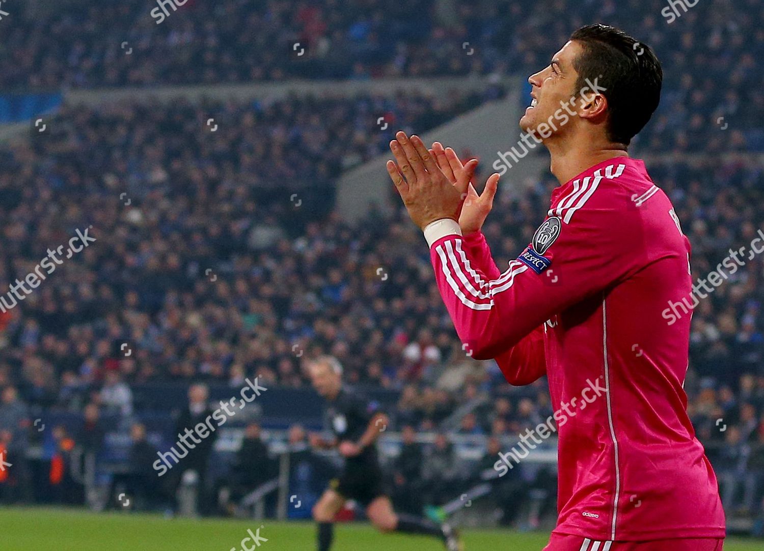 Cristiano Ronaldo Real Madrid Gestures Pray Editorial Stock Photo ...