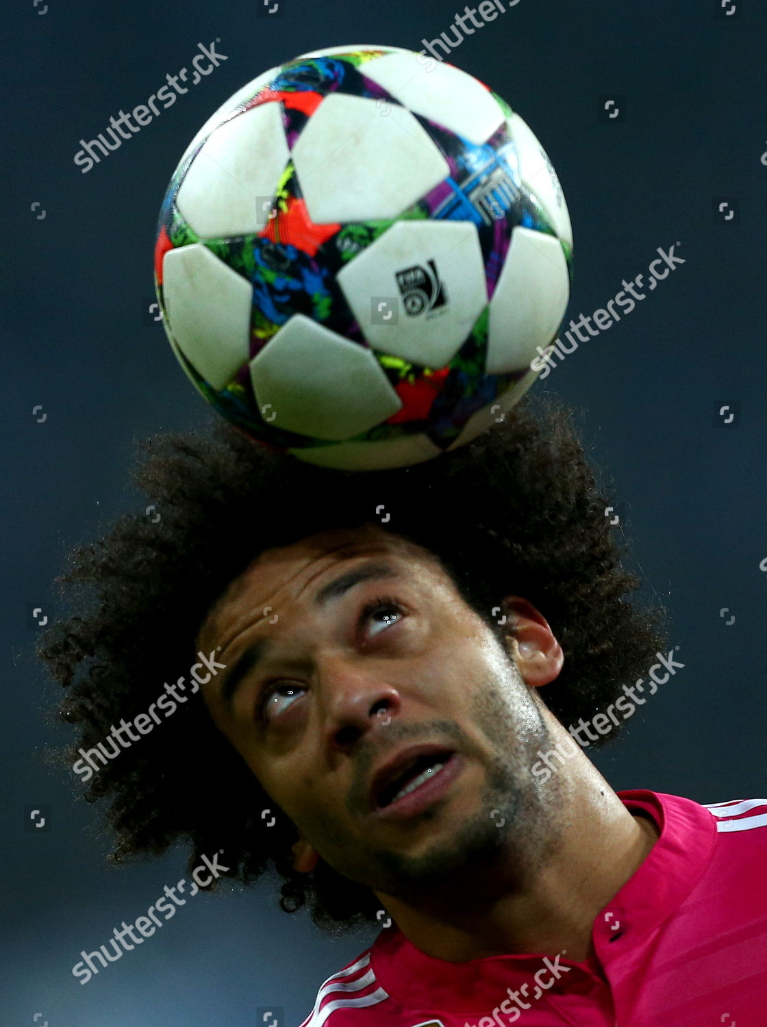 Marcelo Real Madrid Heads Ball Editorial Stock Photo - Stock Image ...