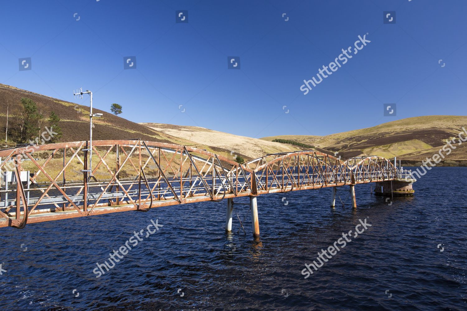 Coulter Reservoir Southern Uplands Scotland Uk Editorial Stock Photo ...