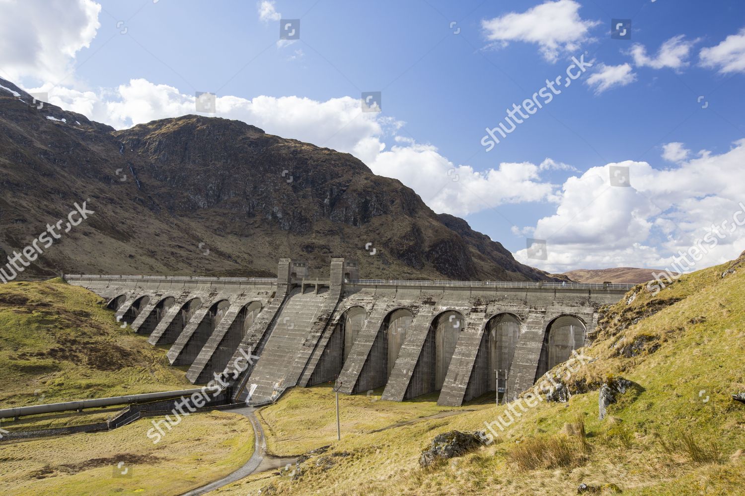 Lawers Hydro Dam On Lochan Na Editorial Stock Photo - Stock Image ...
