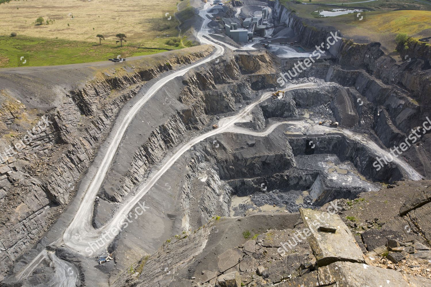Dry Rigg Quarry Helwith Bridge Yorkshire Editorial Stock Photo - Stock ...